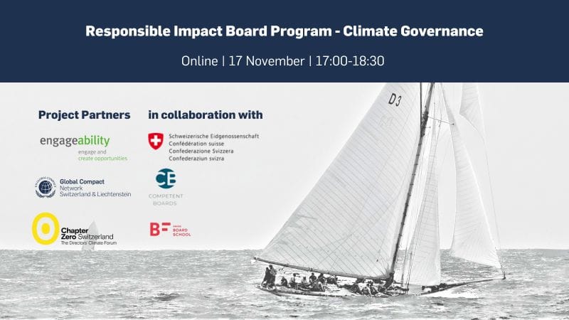 Responsible Impact Board Program - Climate Governance - Chapter Zero ...